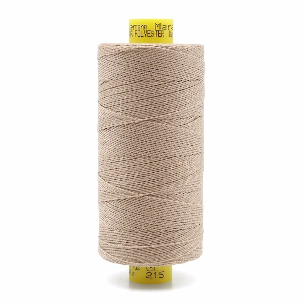 Швейные нитки Gutermann Mara 30/300 м для отстрочки, цвет 215 кремово-бежевый, 10 шт (702404)