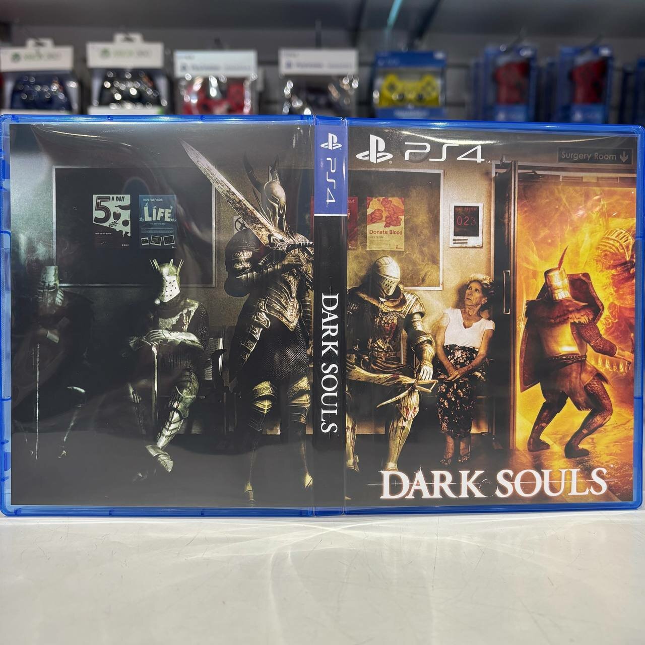 Игра "Dark Souls" PS4 - Кастомная обложка для диска №25