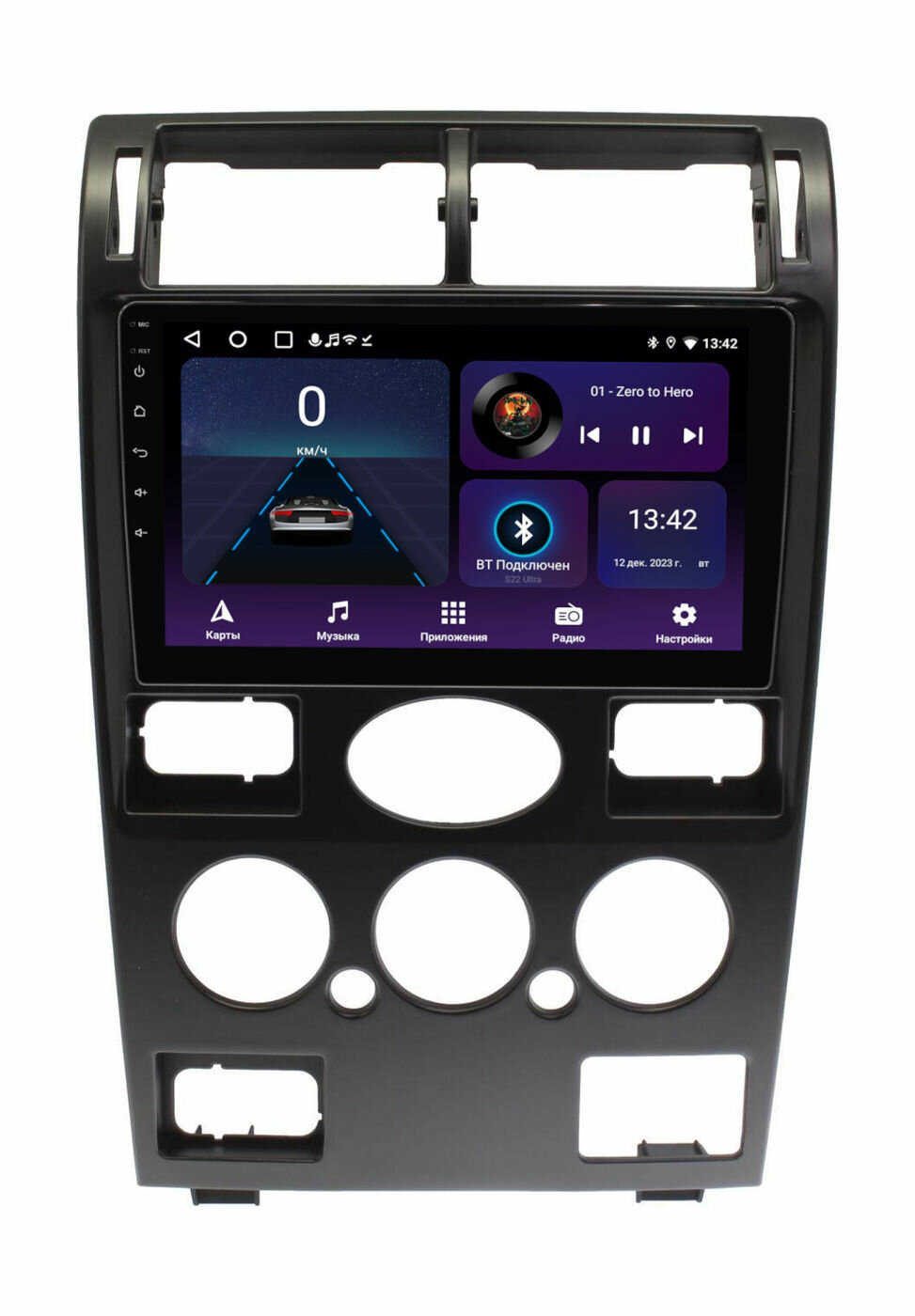 Магнитола Ford Mondeo 2000 - 2003 / 9 дюймов, 2/32GB, 4 ядра, Wi-Fi, Android 9 / Wide Media