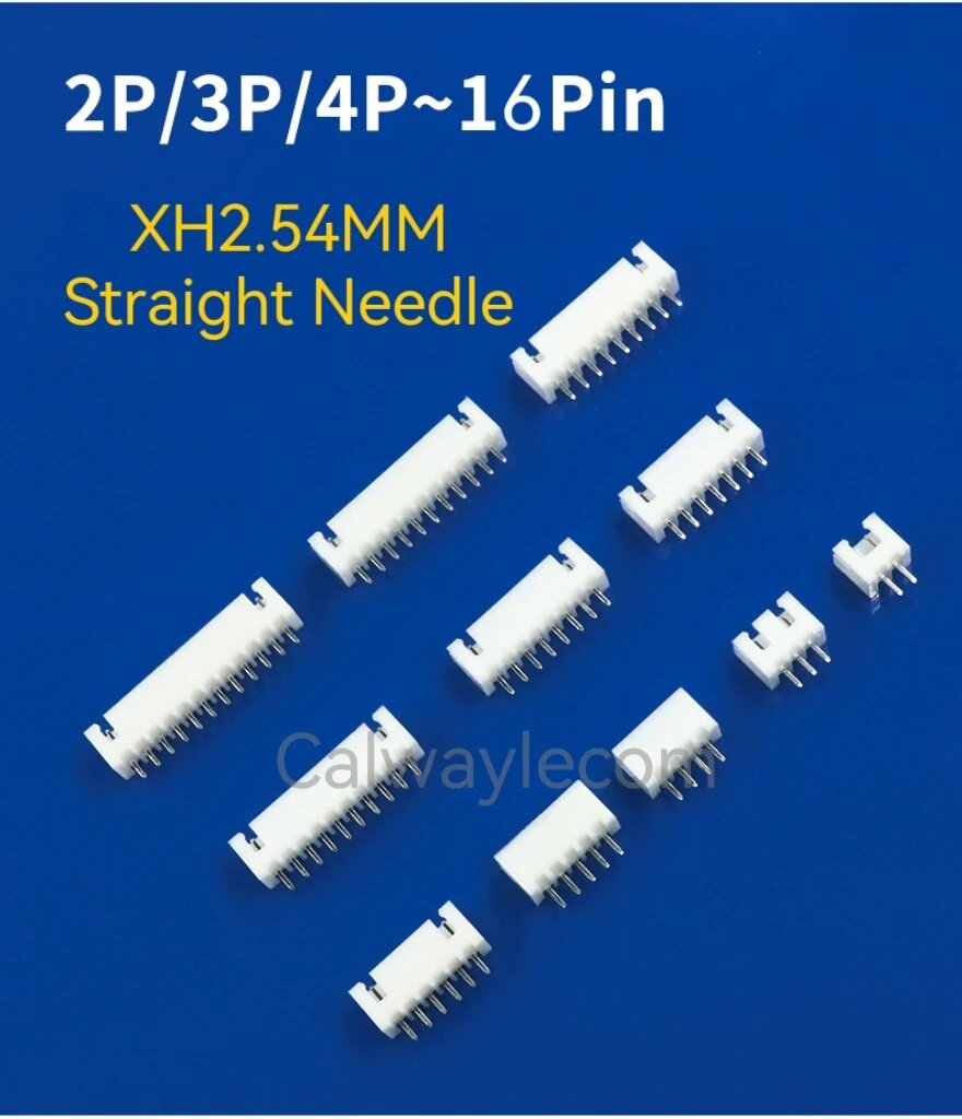 50 шт. XH2.54 прямой игольчатый разъем 2P/3P/4P/5P/6P/7P/8P/9P/10P--16Pin 2,54 мм пластиковый корпус прямой игольчатый разъем