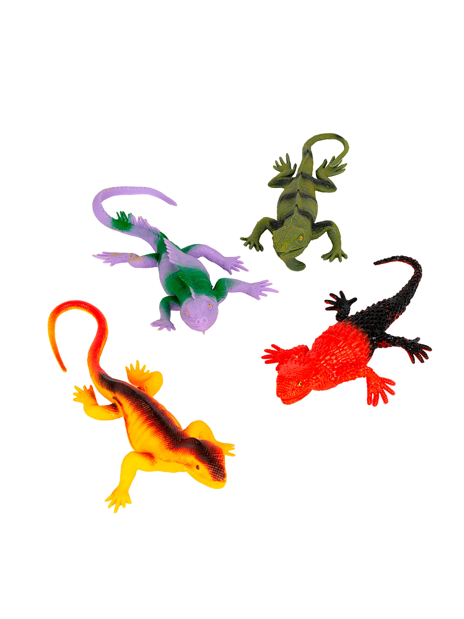 Игровой набор Ящерицы TONG DE 2086A, 4 фигурки в наборе, пластик