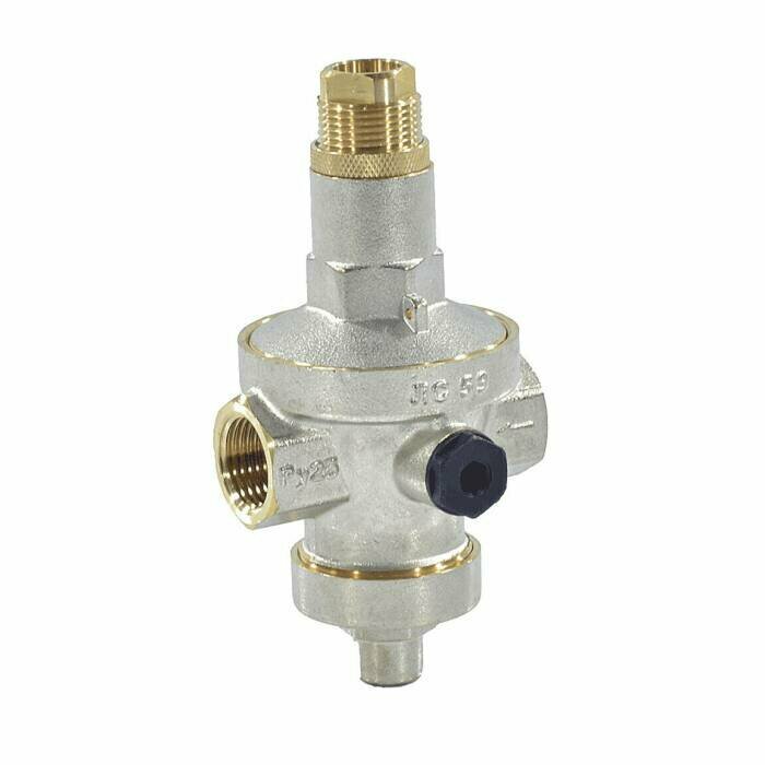 Регулятор давления мембранный латунь Ду 15 Ру25 1/2" ВР Рн=1 - 7бар SantechSystems