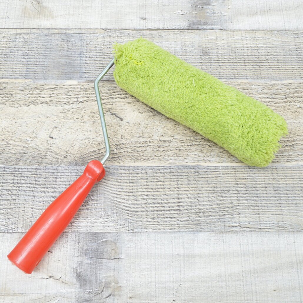 Валик полиакриловый 200мм с ручкой, ворс 8", цвет в ассортименте