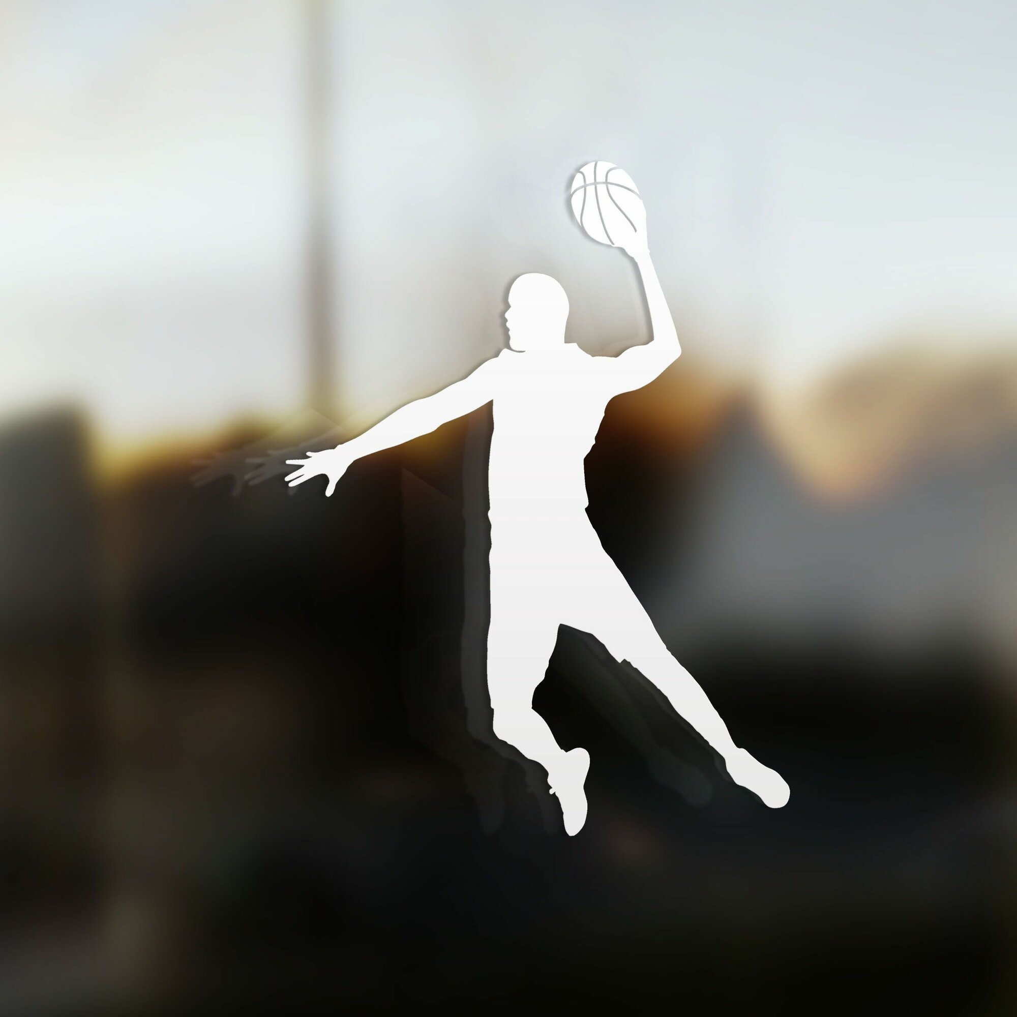 Наклейка на авто Баскетбол 30х25