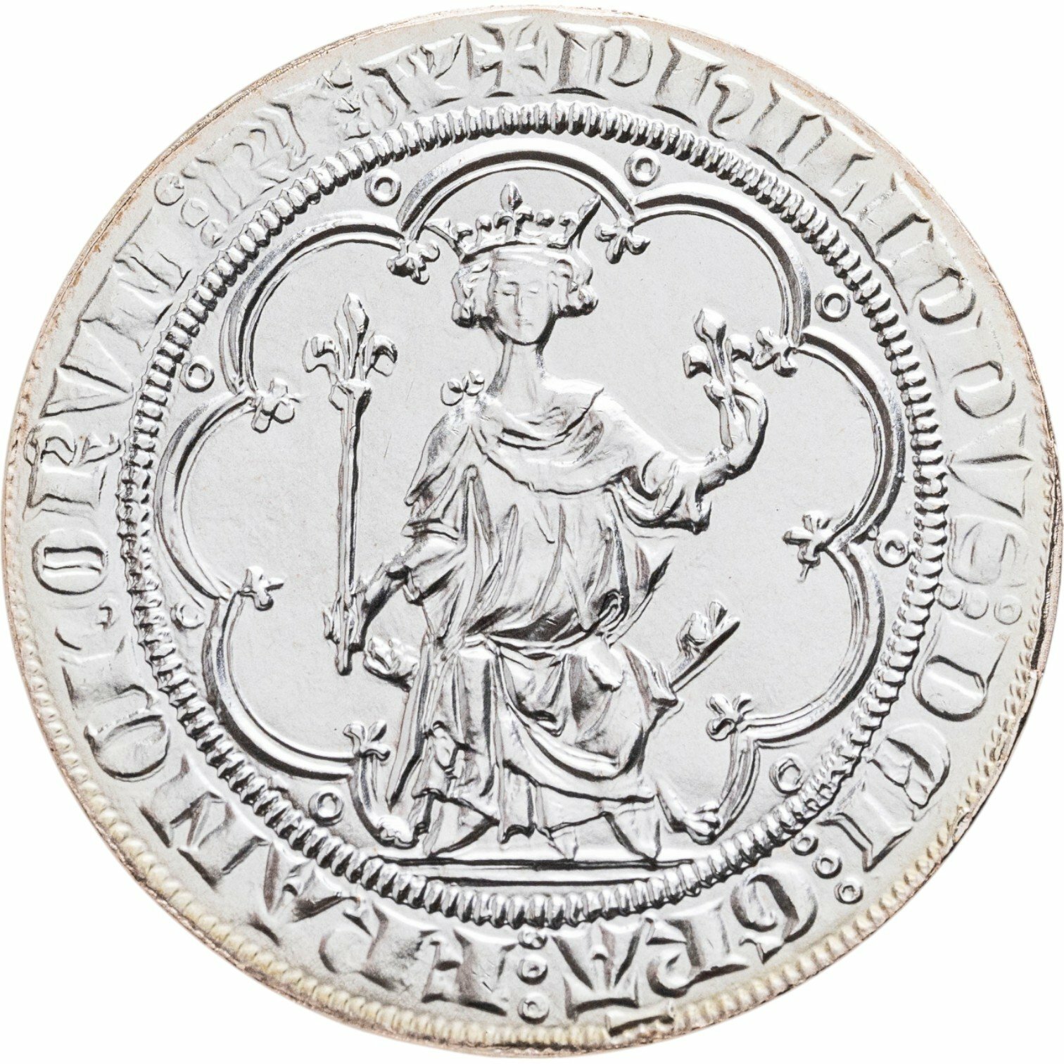 Франция 10 евро 2019 "Историческая серия Часть истории - Тамплиеры" в буклете, Серебро 333, в сохранности UNC