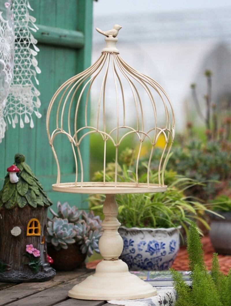 Декоративная клетка для птиц 25x25x58 см стильный и удобный домик для пернатых питомцев
