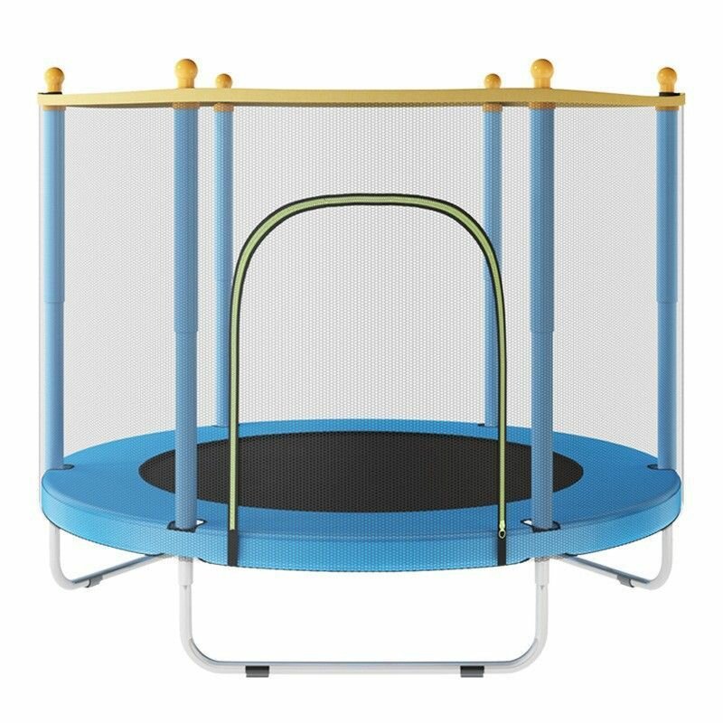 Детский батут с бытовой сеткой, диаметр 140 см