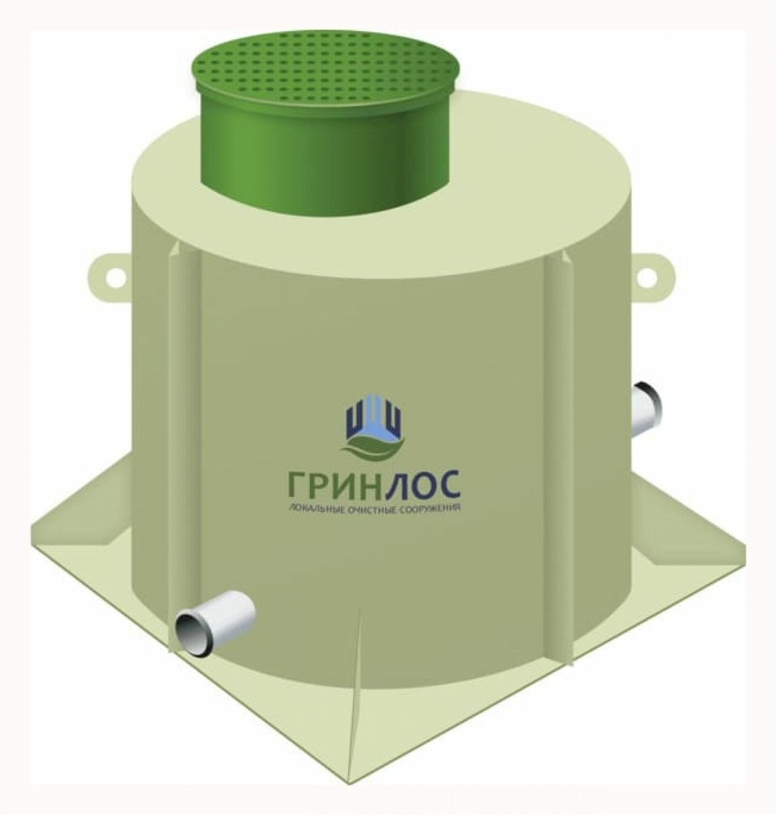 Пластиковый Ливневый колодец гринлос Л 750/2500 из полипропилена, диаметр 0.75 м, объем 1.1 м3