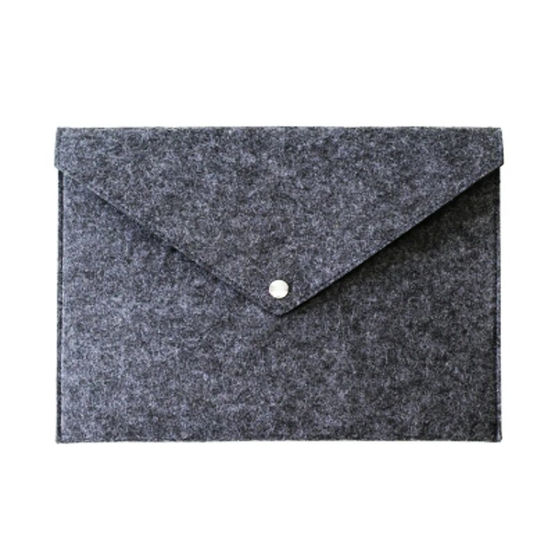 Войлочная сумка для файлов А4 темного серого цвета