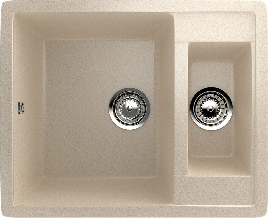 Мойка кухонная Ulgran U-106 -328 прямоугольная, 60x50, мойка для кухни, бежевая, матовая, российская