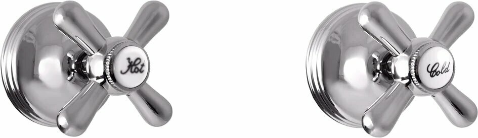 Встраиваемый смеситель для душа и ванны Rav Slezak Morava retro MK183 С внутренней частью, латунный, вентильный, настенный, хром, глянцевый