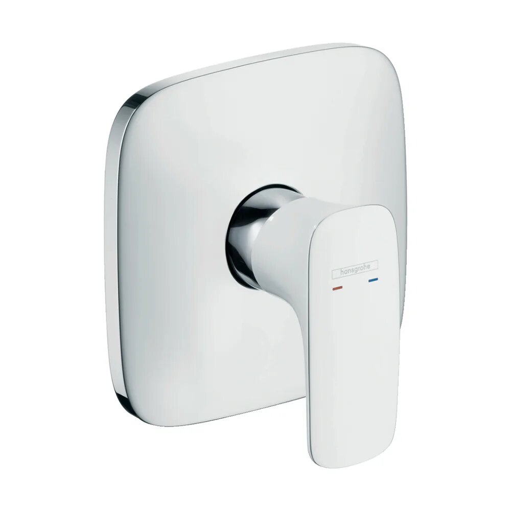 Встраиваемый смеситель для душа и ванны Hansgrohe PuraVida 15665000 С внутренней частью, латунный, рычажный, настенный, хром, глянцевый, с керамическим картриджем