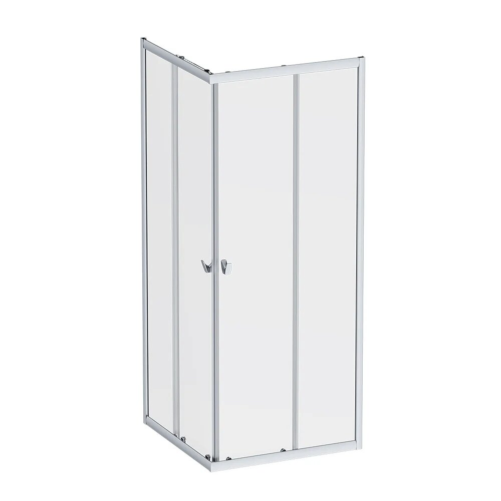 Душевой уголок AM.PM Sunny W87G-403-8080-MT без поддона, стеклянный, 78x78, квадратный, раздвижной, немецкий