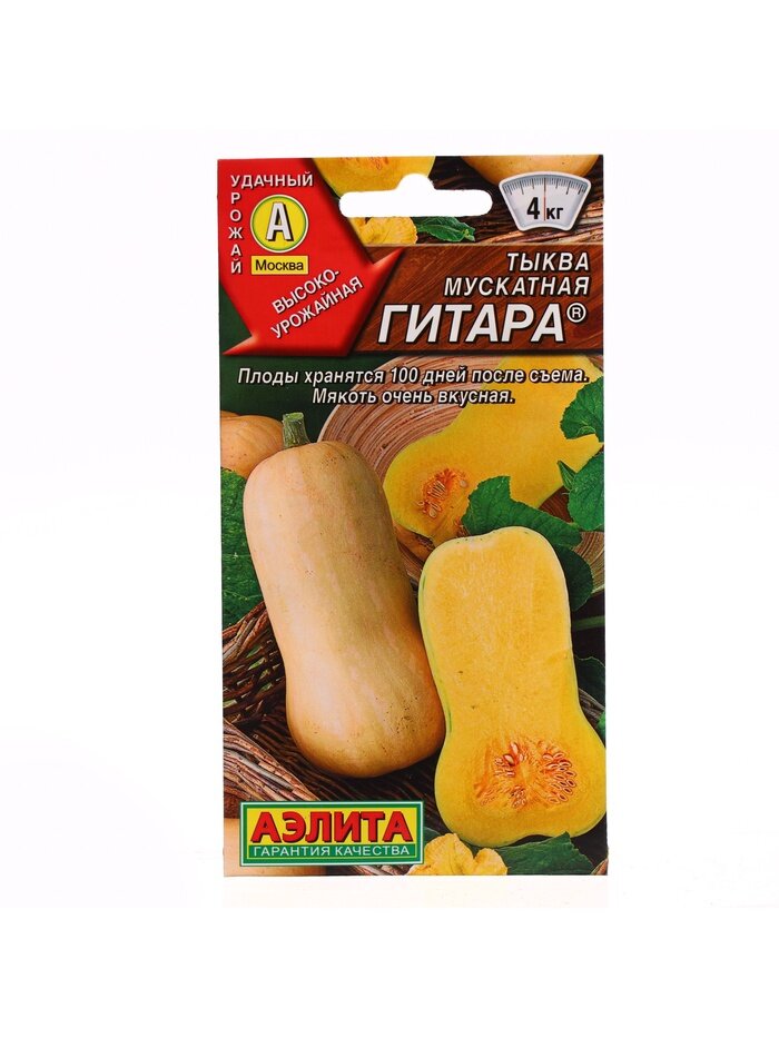 Набор семян Тыква мускатная "Гитара", 5 шт.