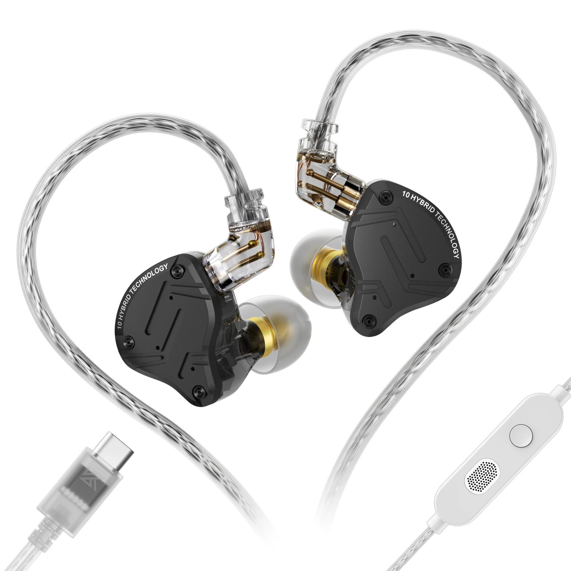 KZ ZS10 Pro X проводные наушники, Цвет: ZS10ProX, Type-CMIC