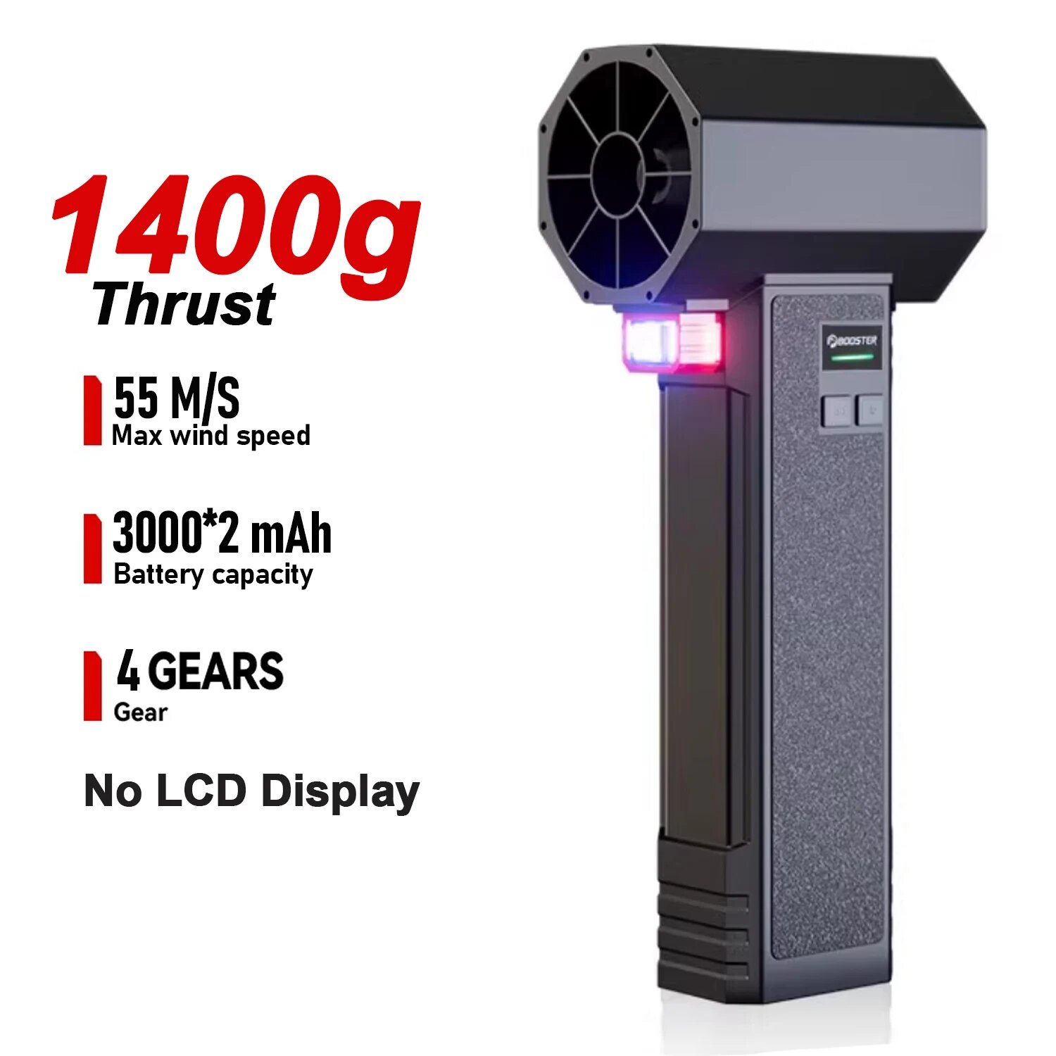 Ручной турбовентилятор Booster TF64, EU Plug, 3000mAh