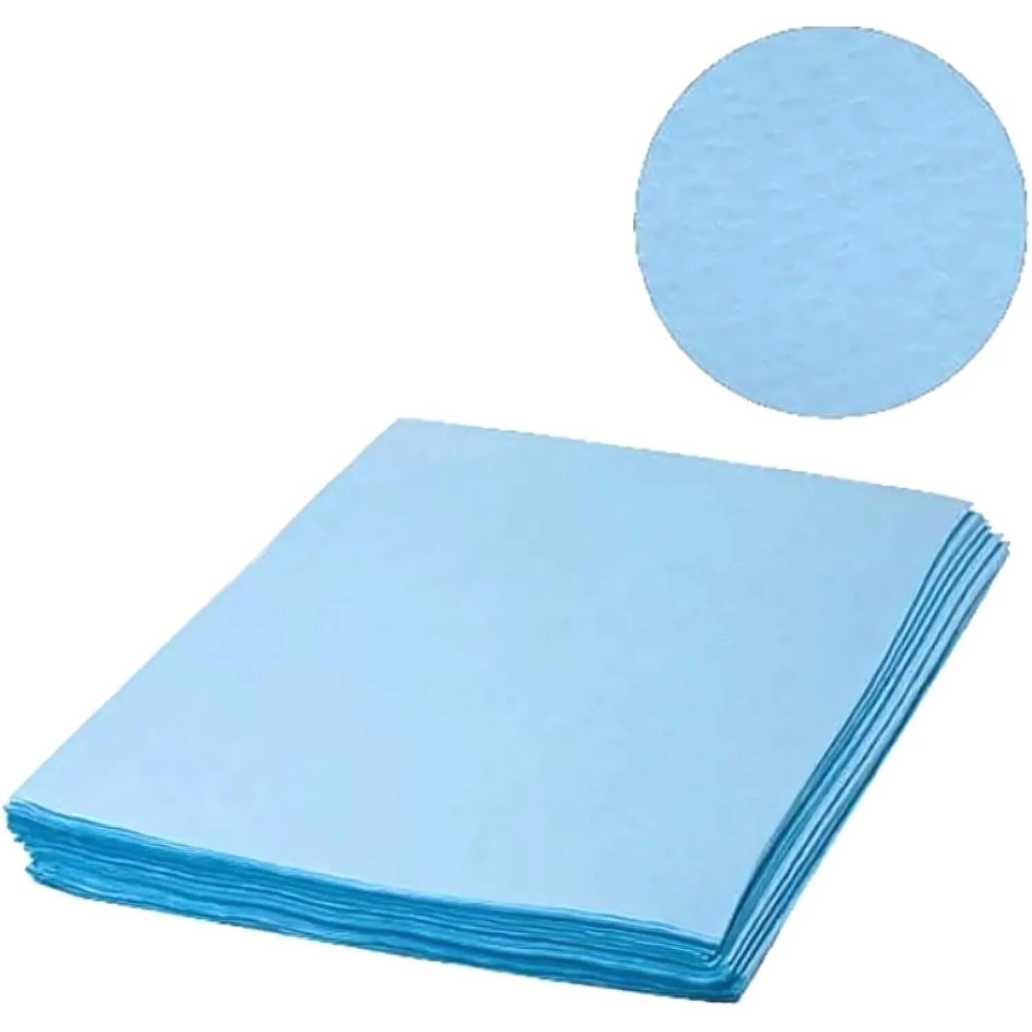 Салфетка (коврик) гигиен, 40x50, спандбонд пл.30 голубой 100 шт/уп