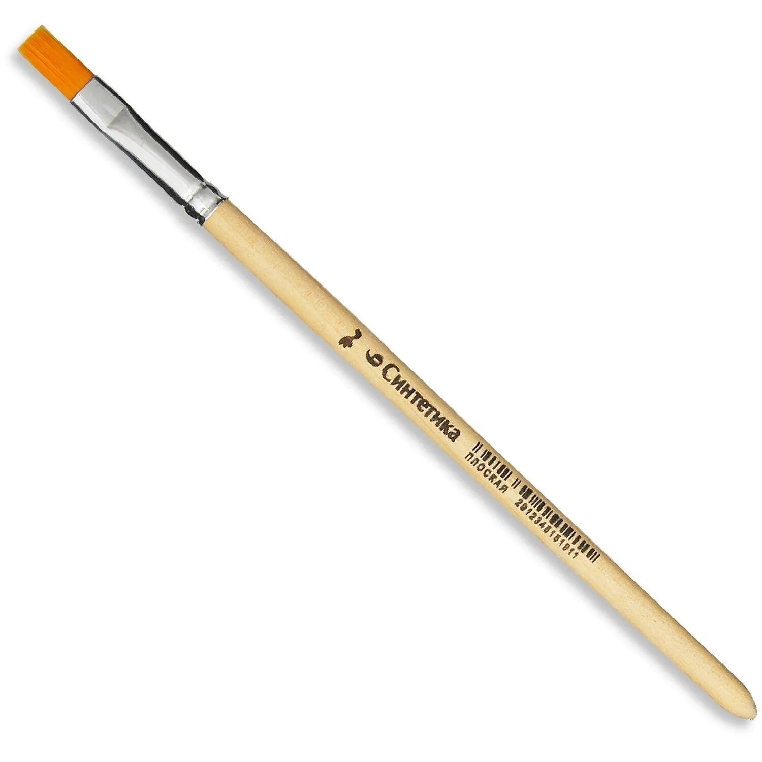 Кисть №1School синтетика №6 плоская