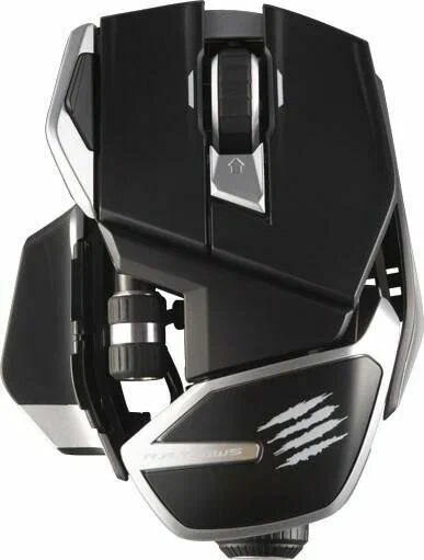 Мышь беспроводная MAD CATZ R.A.T. DWS BL, игровая, Bluetooth/Радио, оптическая, USB, 16000dpi, черный mr07dhinbl000-0