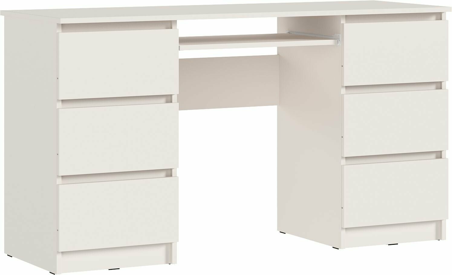 Стол Челси 6 ящиков 1386х768х490 (Кашемир) МИФ