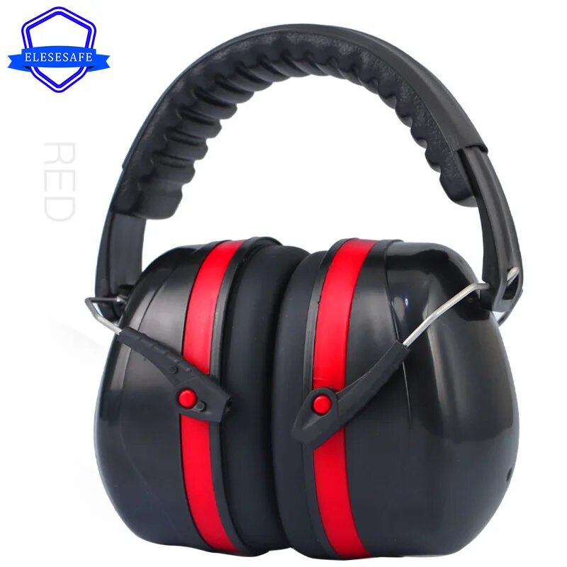 Защитные наушники ELESESAFE черные с красной полосой, SNR-35 dB