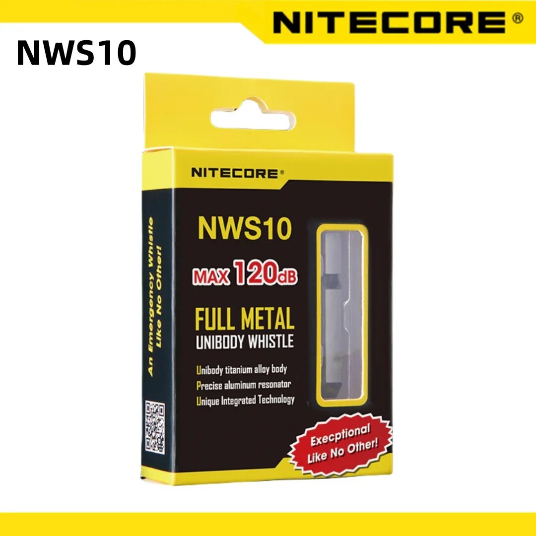 Аварийное ожерелье NITECORE NWS10 титановый свисток