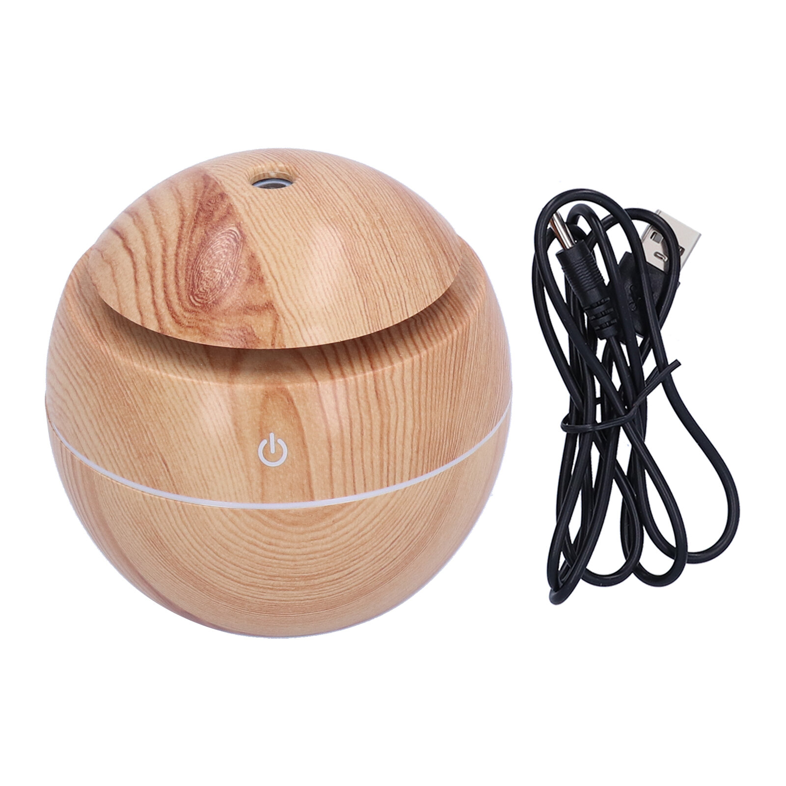130 мл мини -увлажнительного увлажнителя USB -тумана Увлажнитель с окружающим ночным светом (зерно из светло -дерева)