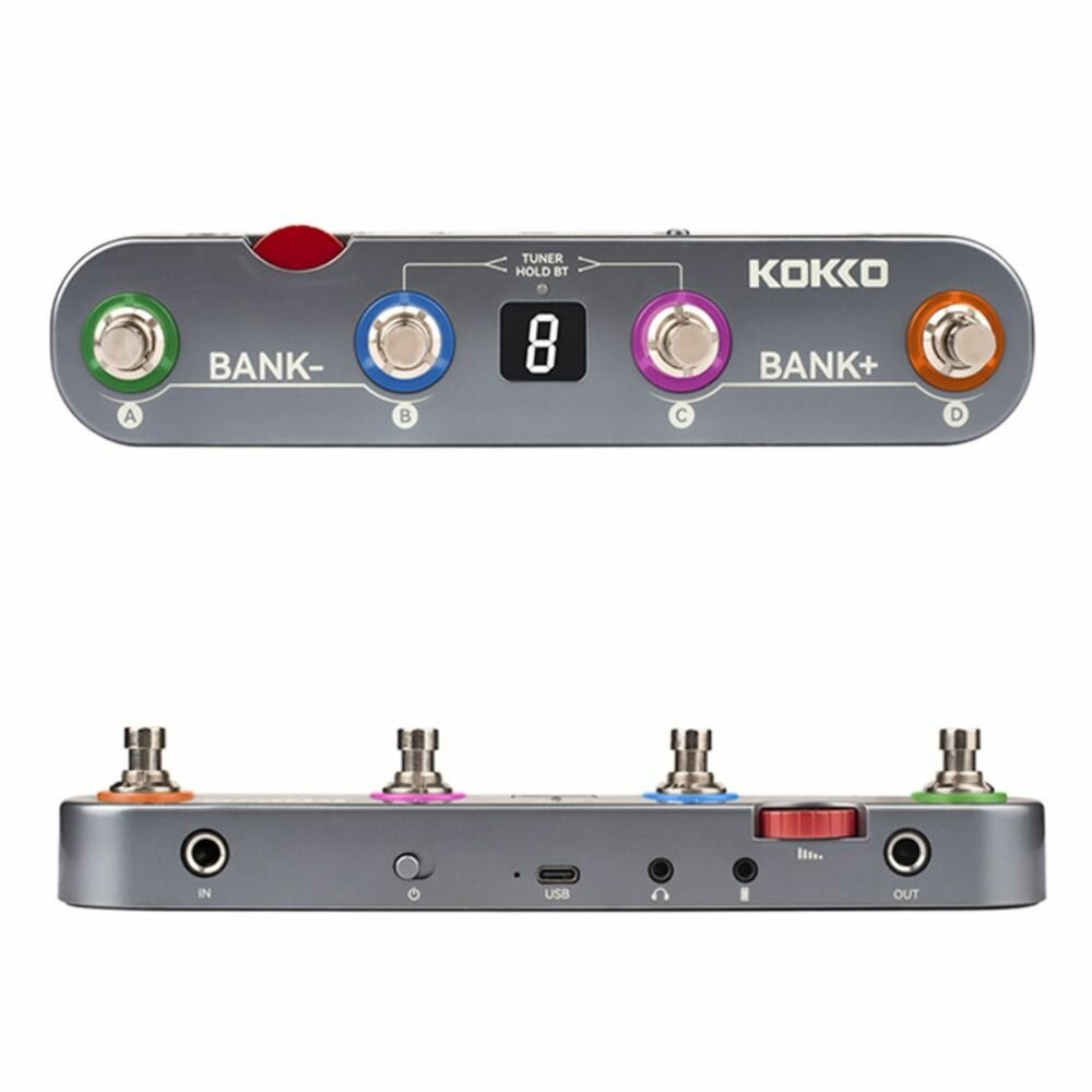 KOKKO KE1 Портативный Гитарный Эффектный Процессор-Педаль 36 Пресетов 6 Модулей