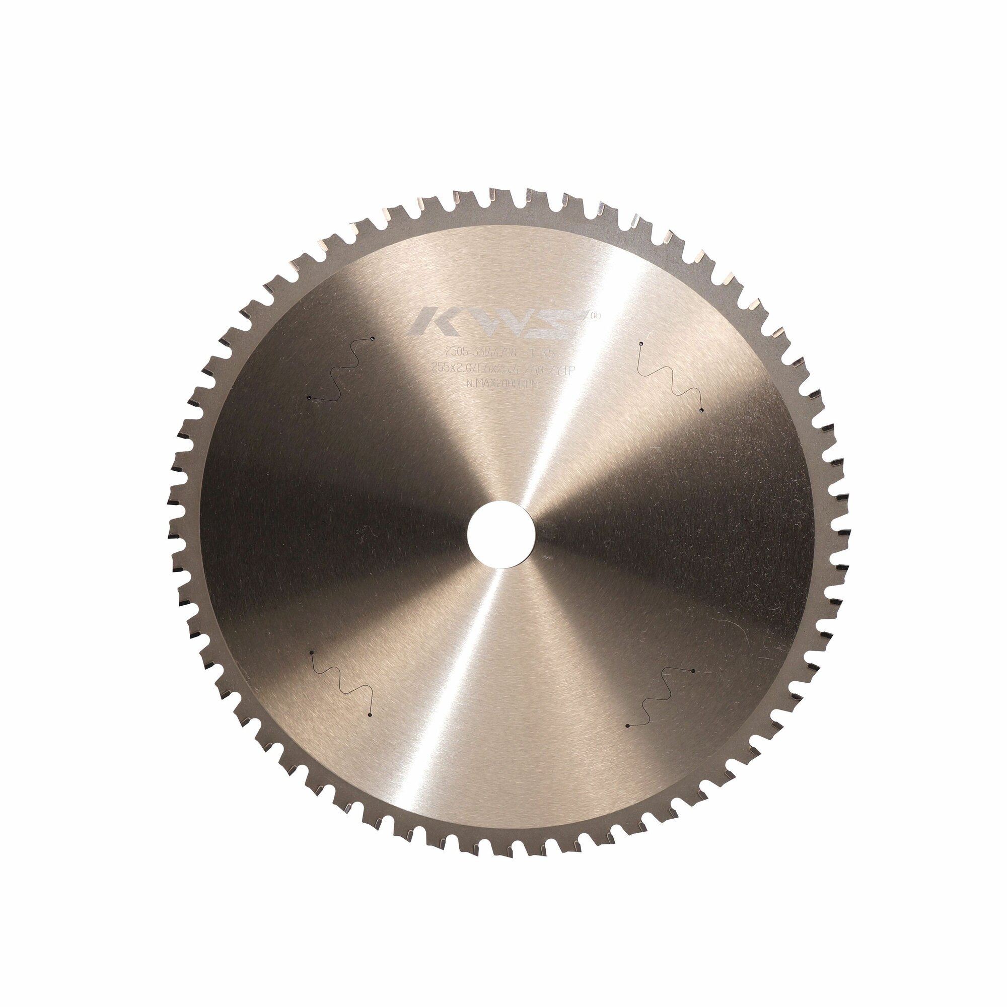 Диск пильный для обработки стали KWS 255х25.4х2.0/1.6х60T ZYTP K5 CFKH00055