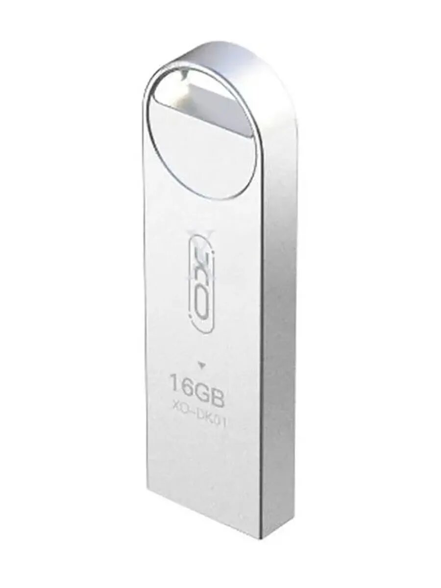 Внешний накопитель USB 2.0 XO DK01 16Gb, серебристый / флешка 16 ГБ