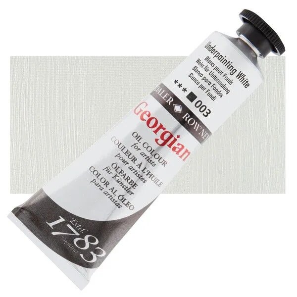 Daler Rowney Краска масляная Georgian Underpainting White, 1 шт, 225 мл.