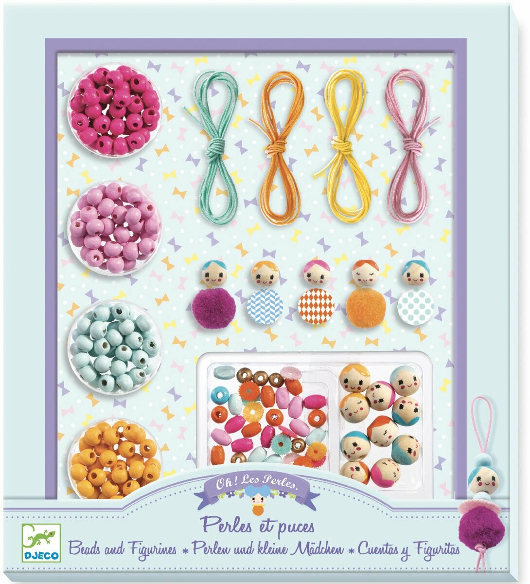 Набор для творчества DJECO Сделай сам, бусины и фигурки, от 8 лет
