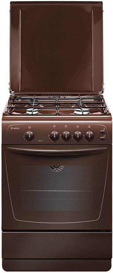 Газовая плита Gefest 1200-С6 К43, 4 конфорки, 63л, эмалированная сталь, цвет коричневый