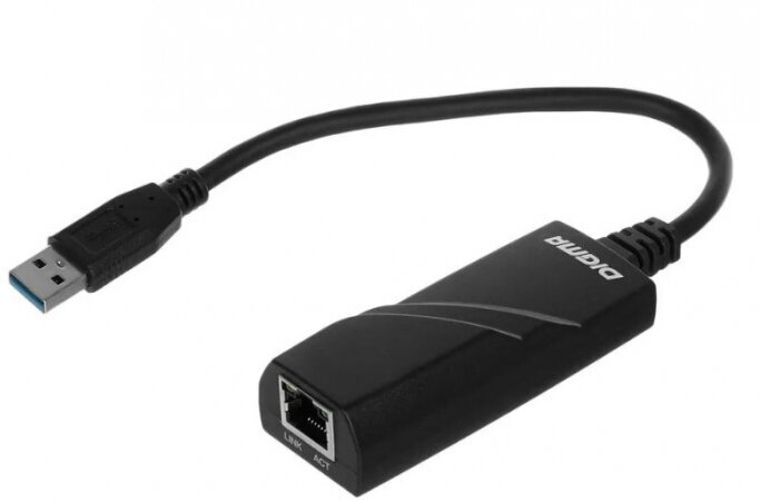Адаптер Gigabit Ethernet Digma D-USB3-LAN1000 USB 3.0
