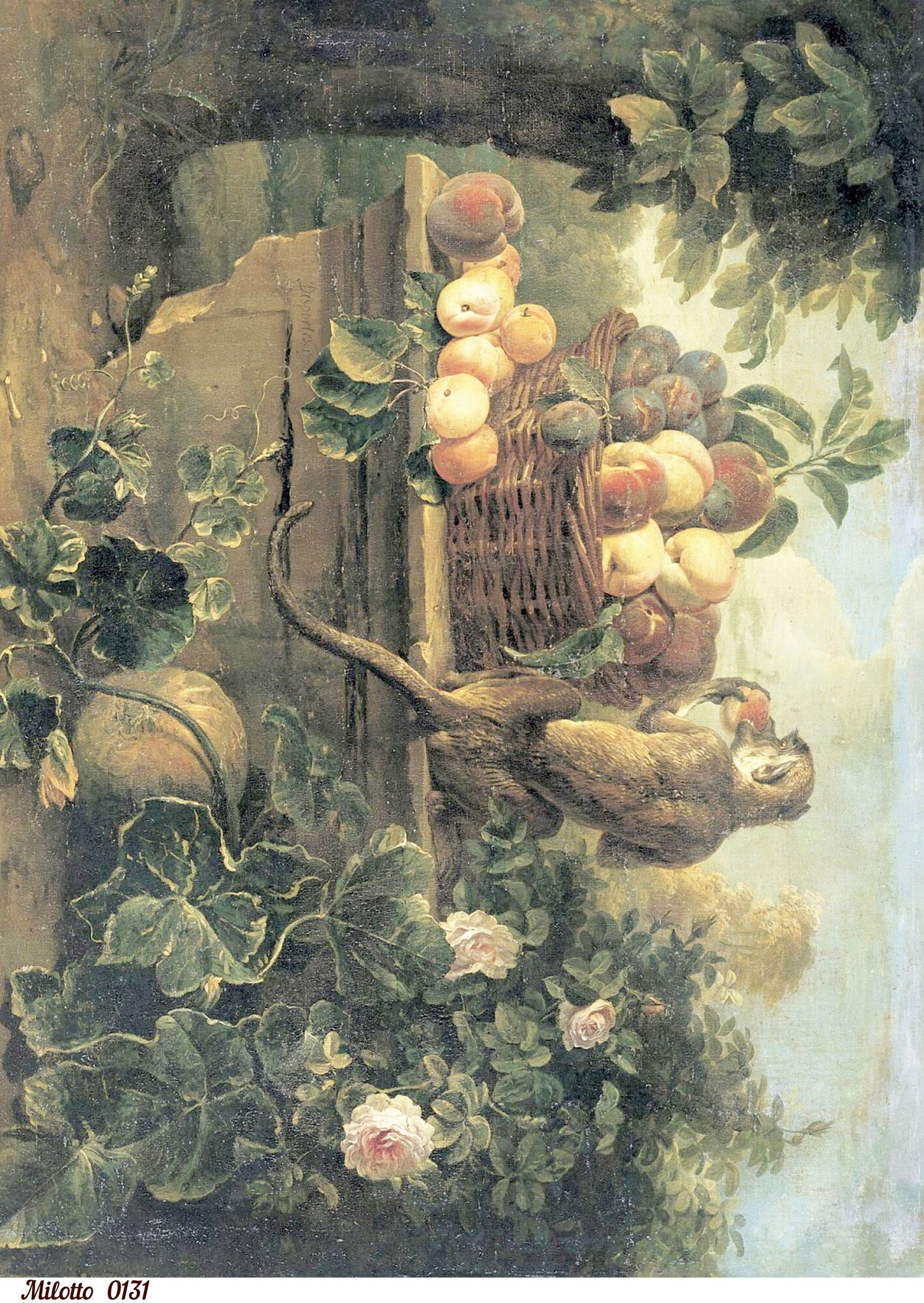 Декупажная карта А4 рисовая бумага тонкая