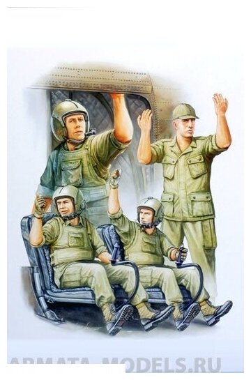 00417 Солдаты US Army CH-47 Crew in Vietnam