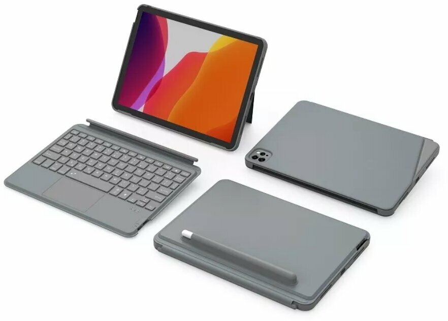 Чехол-клавиатура WiWU Combo Magnetic Detachable Keyboard Protective Case для Apple iPad 10.9 & 11 inch Black