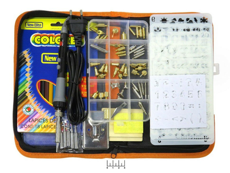 Набор для выжигания по дереву "Помощник" PM-INP39 (96 предметов)