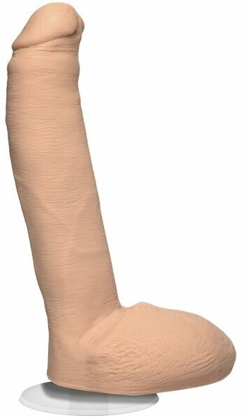 Doc Johnson Телесный фаллоимитатор Tommy Pistol со съемной присоской - 19,7 см. Реалистичные