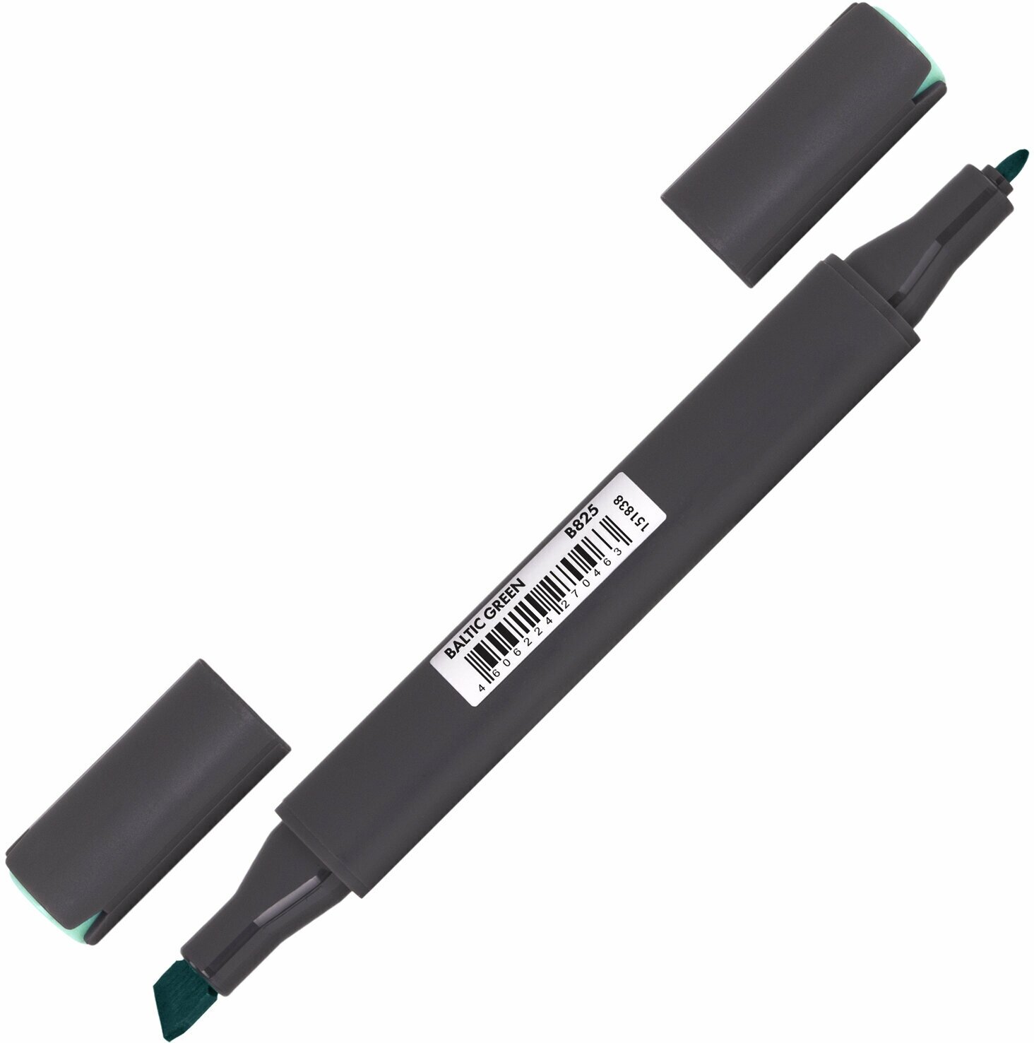 Упаковка 6 шт. Маркер для скетчинга художественный 1 мм - 6 мм BRAUBERG ART CLASSIC, балтийский зеленый (B825), 151838