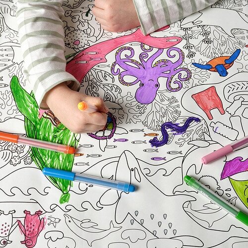 Рулон бумаги икеа BLAVINGAD для раскрашивания, 10м, для детей 3-14лет