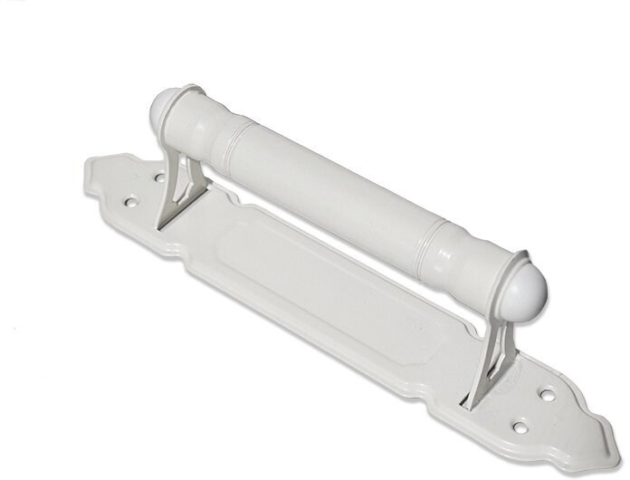 Ручка-скоба дверная ноэз РСМ2-140-SL, накладная, белый матовый