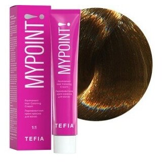 TEFIA MyPoint Крем-краска 5.3 светлый брюнет золотистый, 60 мл