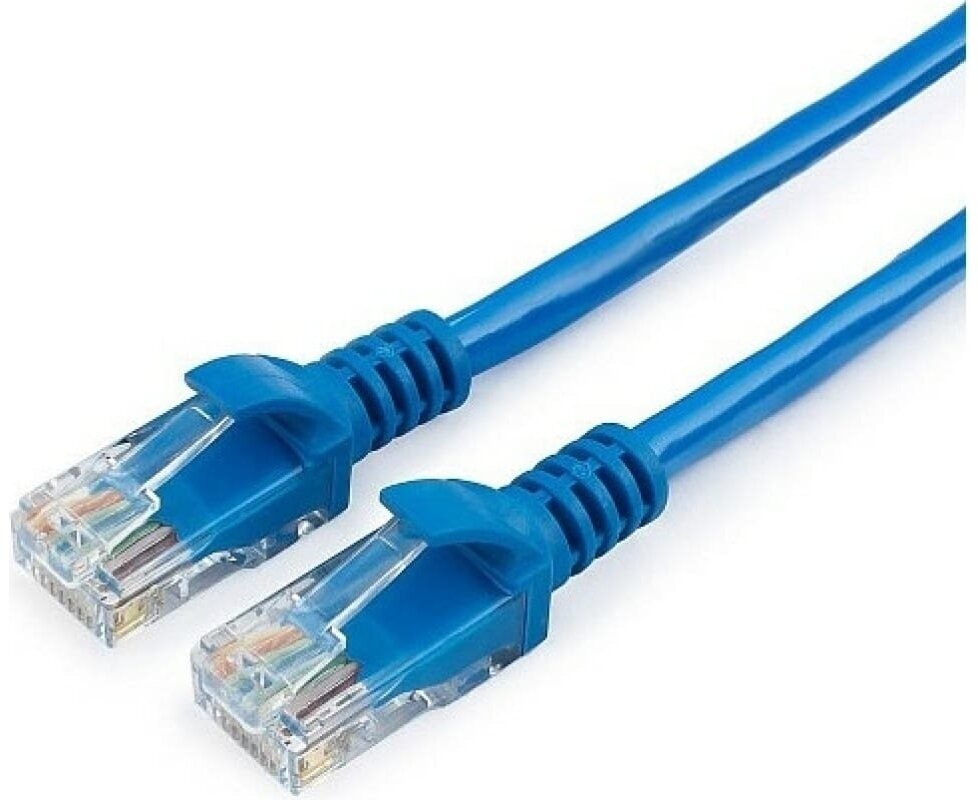 Патч-корд CCA light UTP Гарнизон PC-UTP-5e-1.5-B кат.5e, 1.5м, литой, многожильный (синий)
