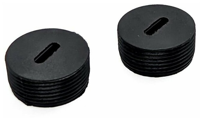Крышка щеткадержателя пластиковая резьбовая 18x8 (2 шт.)