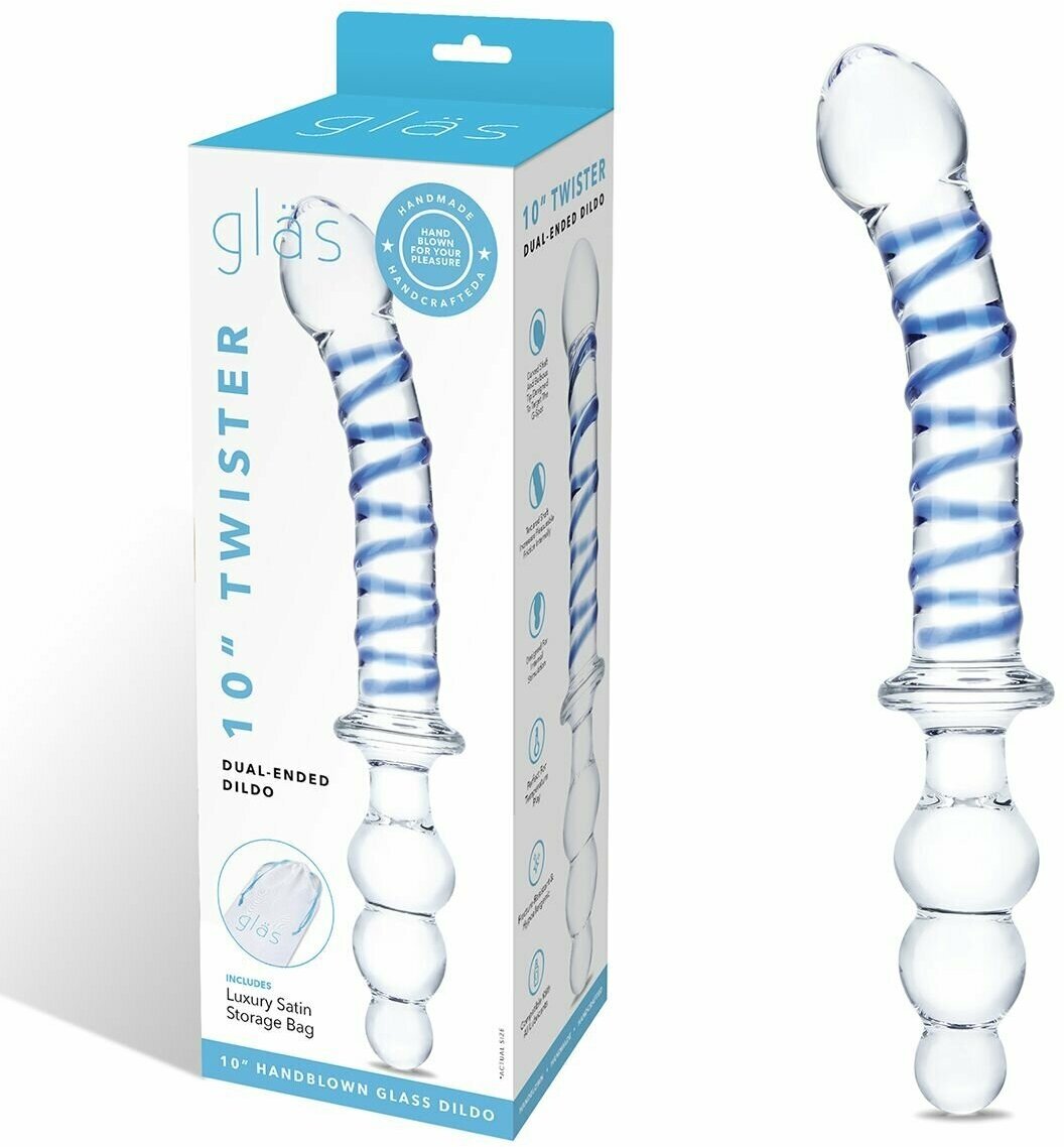 Двухсторонний анально-вагинальный фаллоимитатор 25 см TWISTER