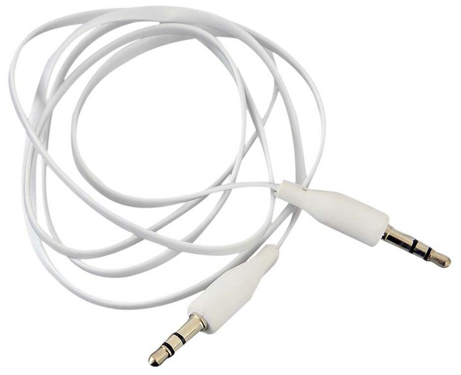 Кабель Jack 3.5 - Jack 3.5 MOBILEPLUS белый 1 м MPкAUXб