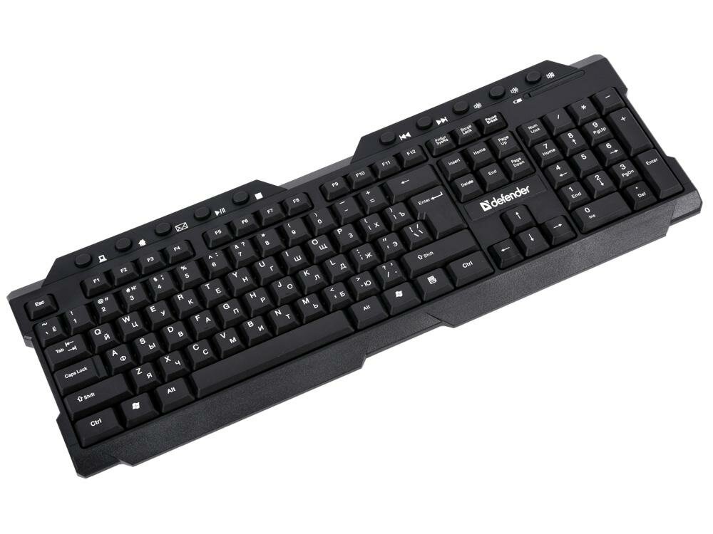 Клавиатура DEFENDER Element HB-195 RU, черная (45195)
