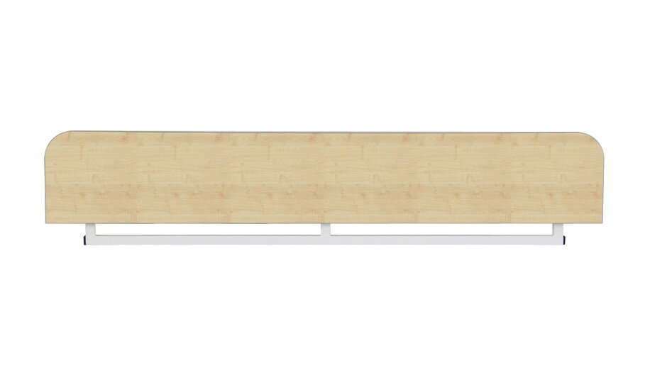 Приставка задняя для растущей парты-трансформера Polini kids City D2, 120х20 см, натуральный-серый