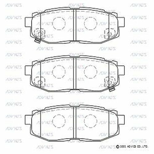 Комплект передних тормозных колодок Advics SN146P